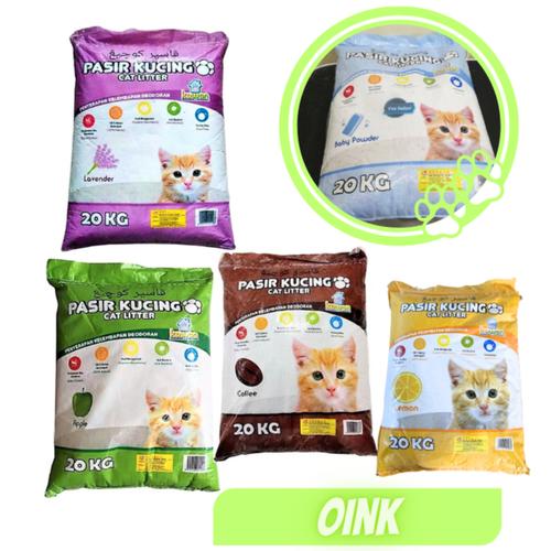Jual Pasir kucing Kawan Cat Litter 20kg Pasir Gumpal Harum Pasir Wangi ...