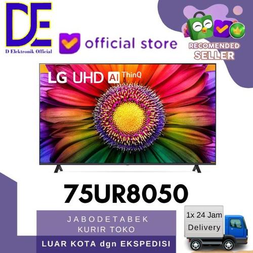Promo TV LG 75UR8050 75 INCH SMART TV UHD 4K 75UR8050PSB / Cicil 0% 3x ...