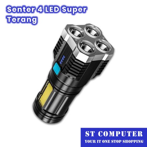 Jual Senter 4 LED Super Terang Rechargeable - Kota Yogyakarta - smart ...