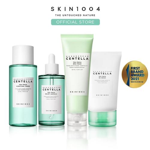 Jual SKIN1004 [Tea Trica Basic 4] Toner 210ml+ Ampoule 100ml+BHA Foam ...