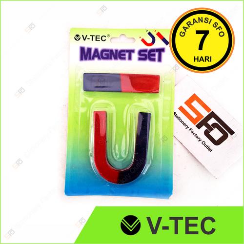 Jual Magnet Set Besar V-Tec isi 2 - MS-8075L - Batang U Praktek Fisika ...