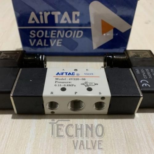 Jual AIR TAC SOLENOID VALVE 4V220-08 / 24VDC / AC220VAC - AC220V - Jakarta Barat - technovalve95 ...