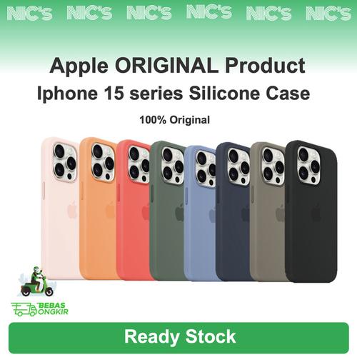 Jual Original Apple Iphone 15 / Plus / Pro / Pro Max Silicone Case - 15 ...