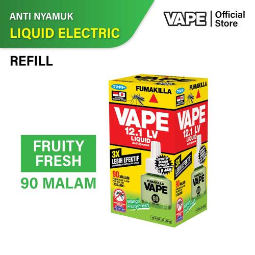 Promo Fumakilla Vape Refill 90 Malam Obat Nyamuk Fruity Fresh 45ml ...