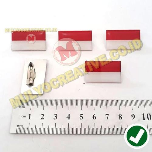 Jual Pin Bros Bendera Indonesia Merah Putih Atribut Sekolah Ukuran 3 Cm ...