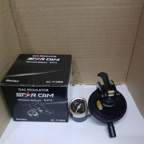 Jual REGULATOR KOMPOR GAS STAR CAM METER T-12 RM / REGULATOR STARCAM ...