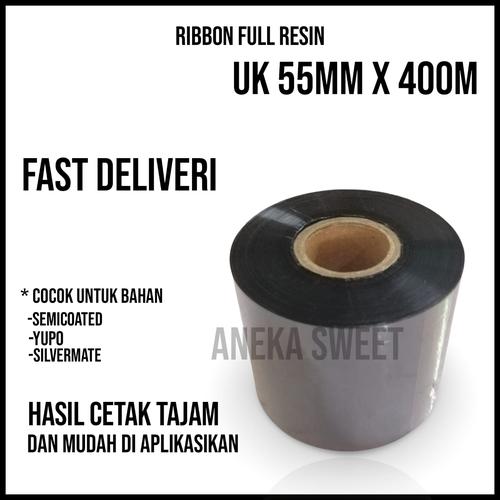 Jual Ribbon FULL Resin 55mm X 400M Core 1 Inchi ( Face OUT ) Pita ...