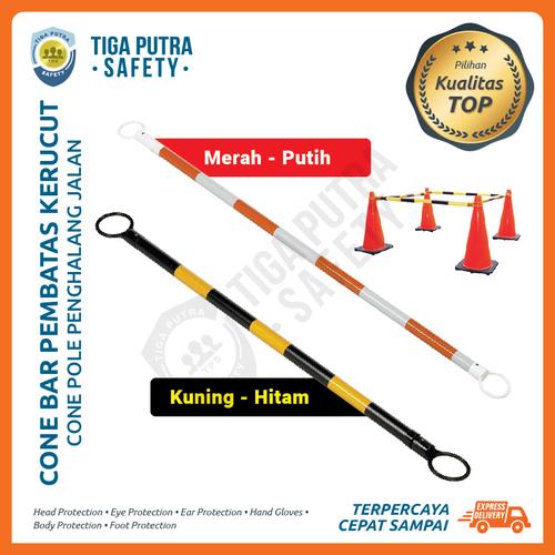 Jual Cone Bar Safety Penghalang Jalan 1 - 2 Meter / Pole Pembatas ...