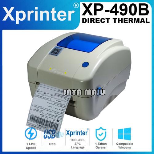 Jual BARCODE PRINTER THERMAL XP-490B / LABEL PRINTER XPRINTER XP 490B ...