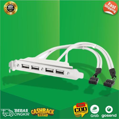 Promo USB Extentson Slot PC Desktop 4 Port 9 pin Usb Motherboad Back ...
