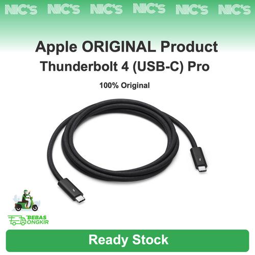 Jual ORIGINAL Apple Thunderbolt 4 (USB‑C) Pro Cable - 1.8 meter ...