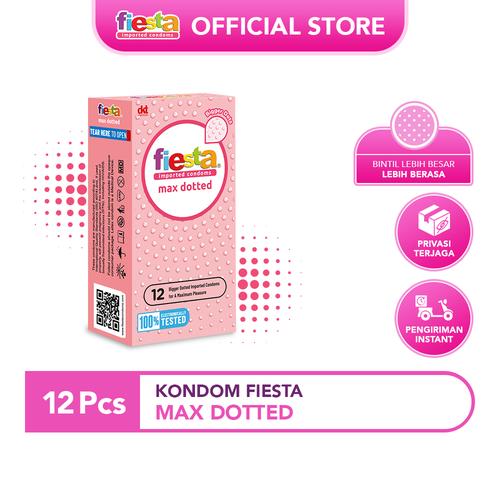 Promo Kondom Fiesta Max Dotted isi 12 Pcs / Bintil Tambah Sensasi ...