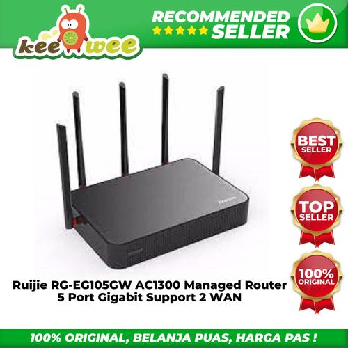 Jual Ruijie RG-EG105GW AC1300 Managed Router 5 Port Gigabit Support 2 ...