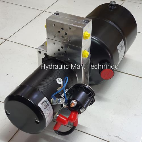 Jual mini power pack hydraulic DC12volt + 2manifold 2,2HP brand VIBO ...