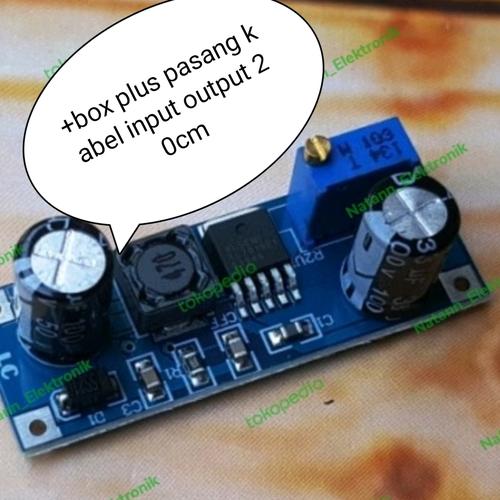 Jual kit modul module step down penurun tegangan 48v to 9v 3a + box ...