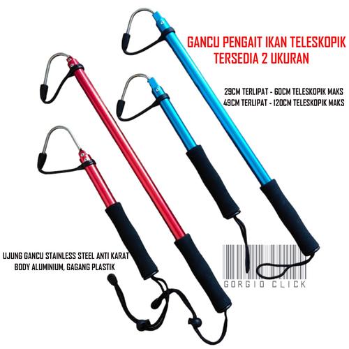 Jual Ganco / Gancu Pengait Ikan Teleskopik - 60cm Merah - Jakarta Timur ...