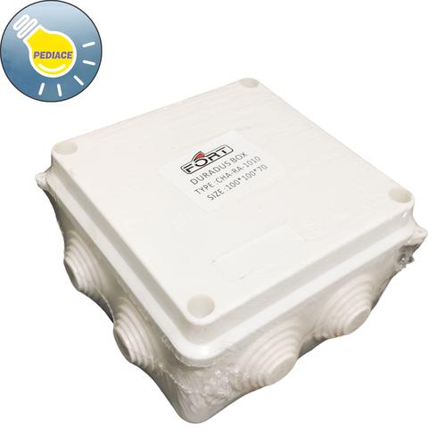 Jual Duradus Kotak Putih 7 Lubang FORT 100x100x70 mm CHA-RA-1010 IP65 ...