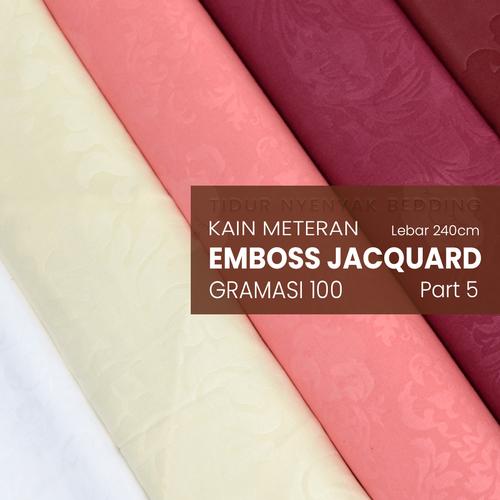 Jual KAIN EMBOSS MICROTEX MOTIF BUNGA DAUN TIMBUL KAIN SPREI GORDEN P5 ...