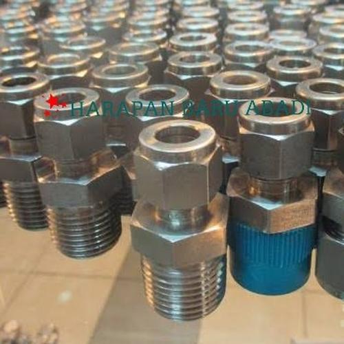 Jual Male Connector Tube 1/4" OD x 3/4" inch NPT SS316 - Jakarta Barat - Harapan Baru Abadi ...
