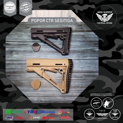 Jual Popor M4 CTR MOE M16 Buttstock AEG GBBR HK416 - Hitam Tan - Hitam ...