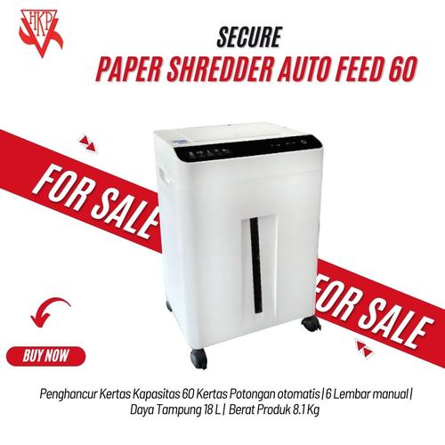 Jual Secure Paper Shredder Auto 60 / Mesin Penghancur Kertas Secure ...