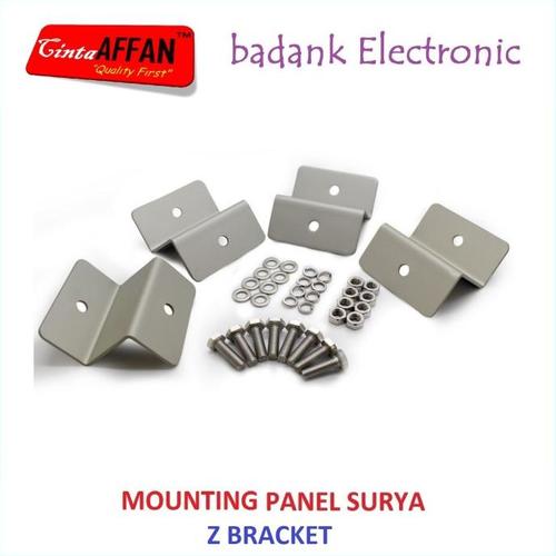 Jual Aluminum Z Mounting Roof Bracket Set Solar Cell Panel Surya Atap ...