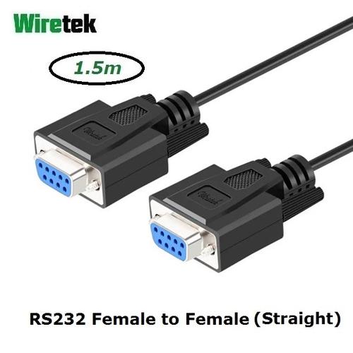 Jual Kabel Serial RS232 Female to Female ( Straight ) 1.5 meter WIRETEK ...
