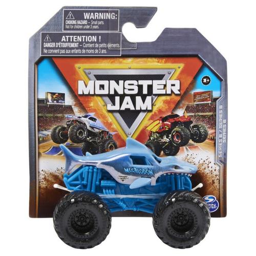 Jual MONSTER JAM Spin Master Megalodon Shark 1:70 Ban Hitam Mainan ...