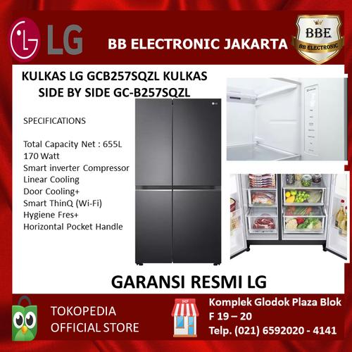Promo KULKAS LG GCB257SQZL SIDE BY SIDE GC-B257SQZL Smart Inverter Cicil 0% 3x - Jakarta Barat ...