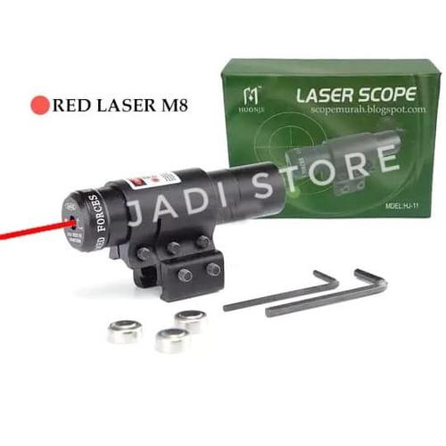 Jual Laser Senapan Laser Scope Laser Tembak Warna Merah Red Dot Nyala ...