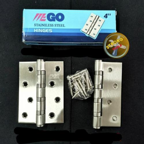 Jual Engsel Jendela Pintu 4" x 2 mm Merk EGO Stainless Steel - Kota ...
