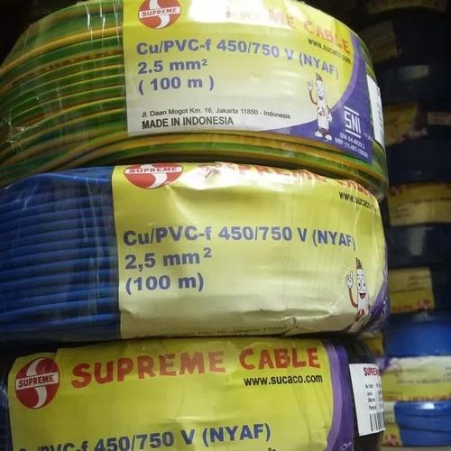 Jual Kabel NYAF 2.5 mm Supreme NYAF 1 x 2.5 mm per Roll 100 meter ...