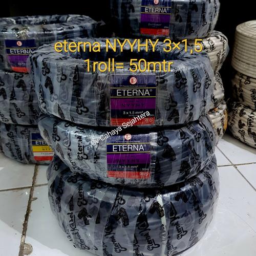 Jual kabel eterna NYYHY 3×1.5/2×1.5 SERABUT - 2×1,5/meter - Jakarta Selatan - Cv Cahaya ...