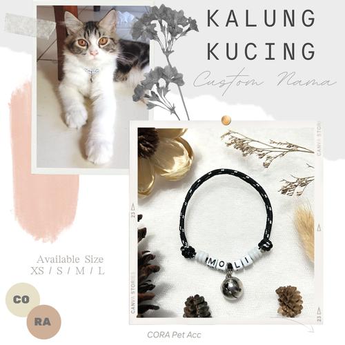 Jual Kalung kucing nama tali prusik 3mm bisa request nama untuk kitten ...