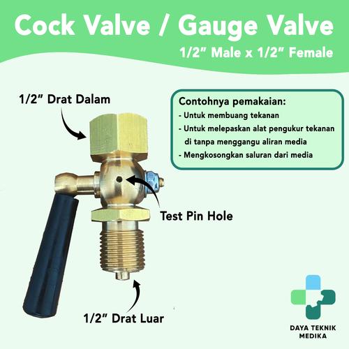 Jual Pressure Gauge Cock Valve 1/2" - Test Valve - Jakarta Pusat - Daya ...