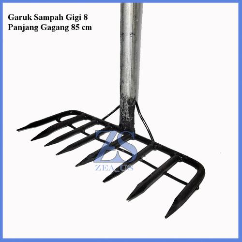 Jual Garuk Sampah 8 Gigi Gagang Pipa Besi Panjang Pembersih Sampah Got ...