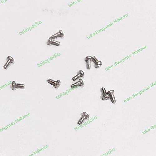Jual Baut M1.6 JP Stainless 3mm 4mm 5mm 6mm 8mm 10mm 12mm 14mm 16 isi ...