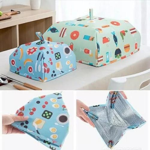 Promo Tudung Saji Kotak Kecil Model Lipat Bahan Kain Lapisan Alumunium ...