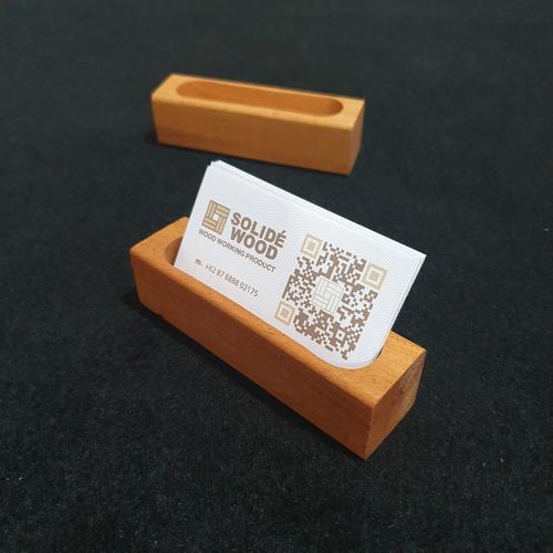 Jual Tempat kartu nama kayu / name card holder horizontal - Kota ...