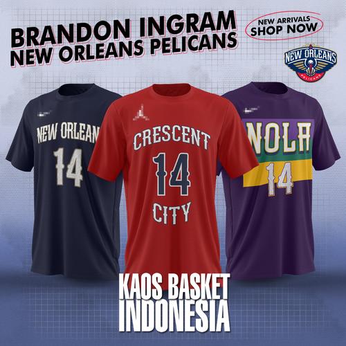 Jual Baju Basket Kaos NBA Jersey New Orleans Pelicans Brandon Ingram No ...