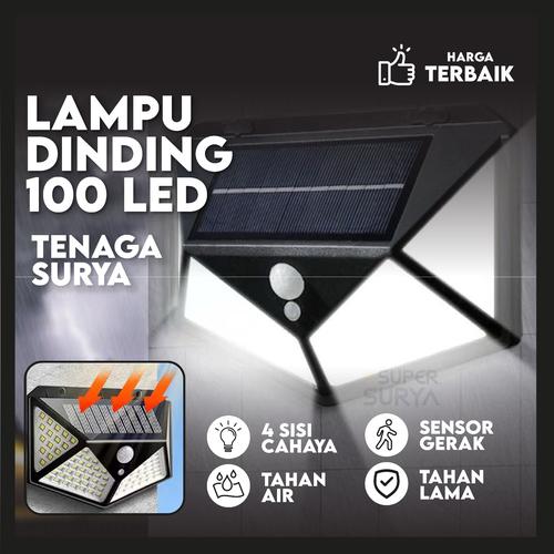 Promo LAMPU DINDING SOLAR 114LED LAMPU TAMAN OUTDOOR TENAGA SURYA ...