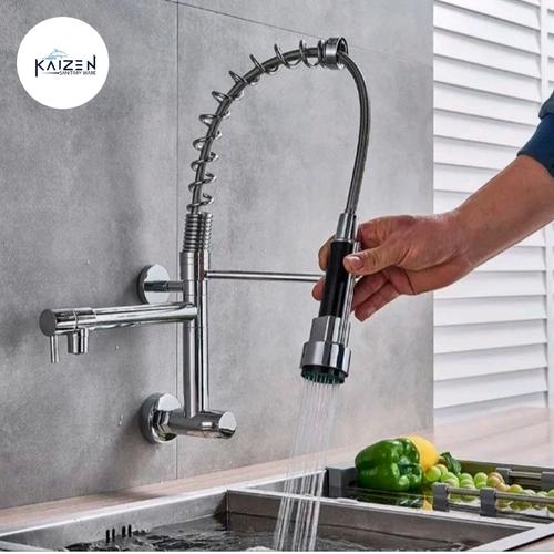 Jual Kran kitchen sink pantry tarik CHROME dinding/kran tarik pantry ...