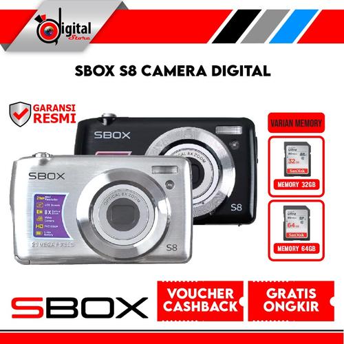 Promo SBOX S8 Camera Digital / Kamera Pocket SBOX S8 - Sbox S8, Black - Jakarta Pusat ...
