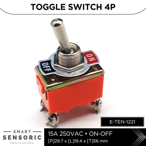 Jual On-Off 4 Kaki Pin JOFEN Toggle Switch Saklar Toogle 15A - Jakarta ...