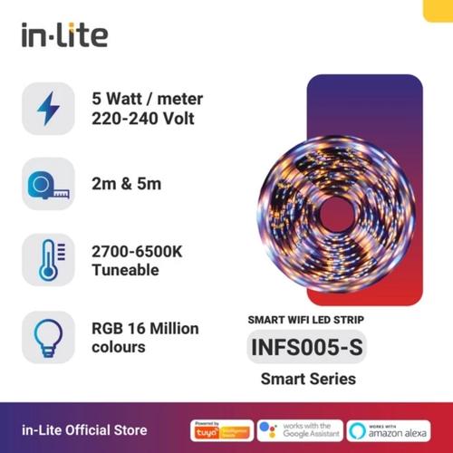 Jual IN-LITE SMART WIFI LED STRIP INFS005 - 5 METER/ROLL - 2 meter/roll ...