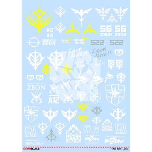Jual Zeon Logo New waterdecal 144 - Kab. Sleman - Otakiri Decals Offcl ...