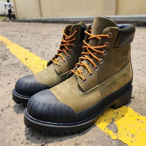 Jual SEPATU BOOTS KULIT PRIA BEE LINE x TIMBERLAND RUBBER TOE "GREEN ...