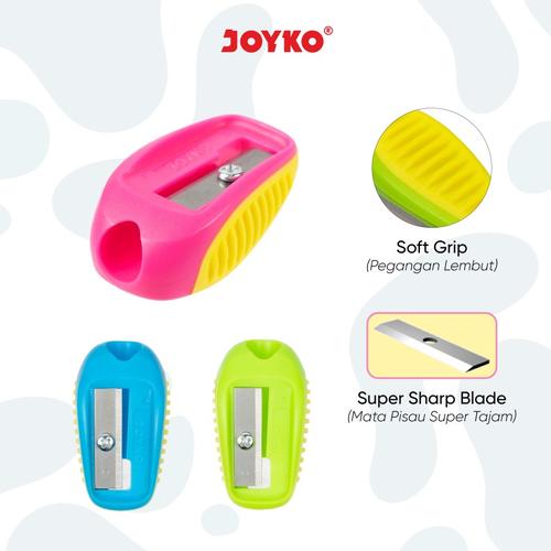 Jual Rautan Serutan Sharpener Joyko B-172 Warna Alat Peraut Pensil ...