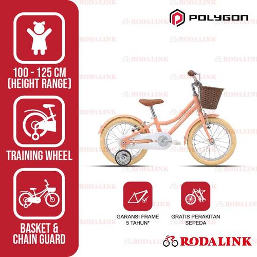 Promo Polygon Sepeda Anak Dengan Roda Bantu Alice 16 - Pink Cicil 0% 3x ...