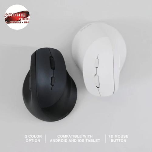 Jual Mouse Bluetooth REXUS CLIF QV-260 Ergonomic Vertical mouse - Putih ...